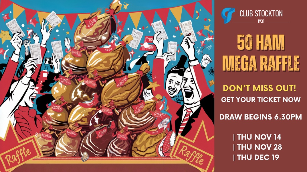 Thursday 50 HAM MEGA RAFFLE - Club Stockton