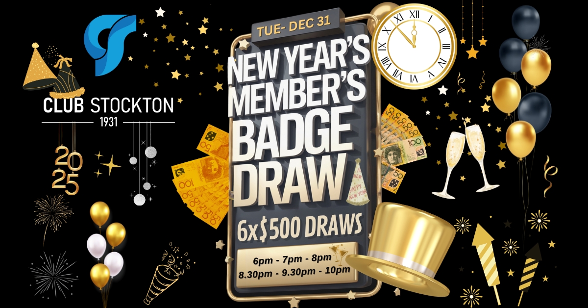 Member’s Badge Draw New Year's Eve