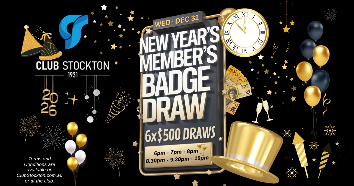 Member’s Badge Draw New Year's Eve