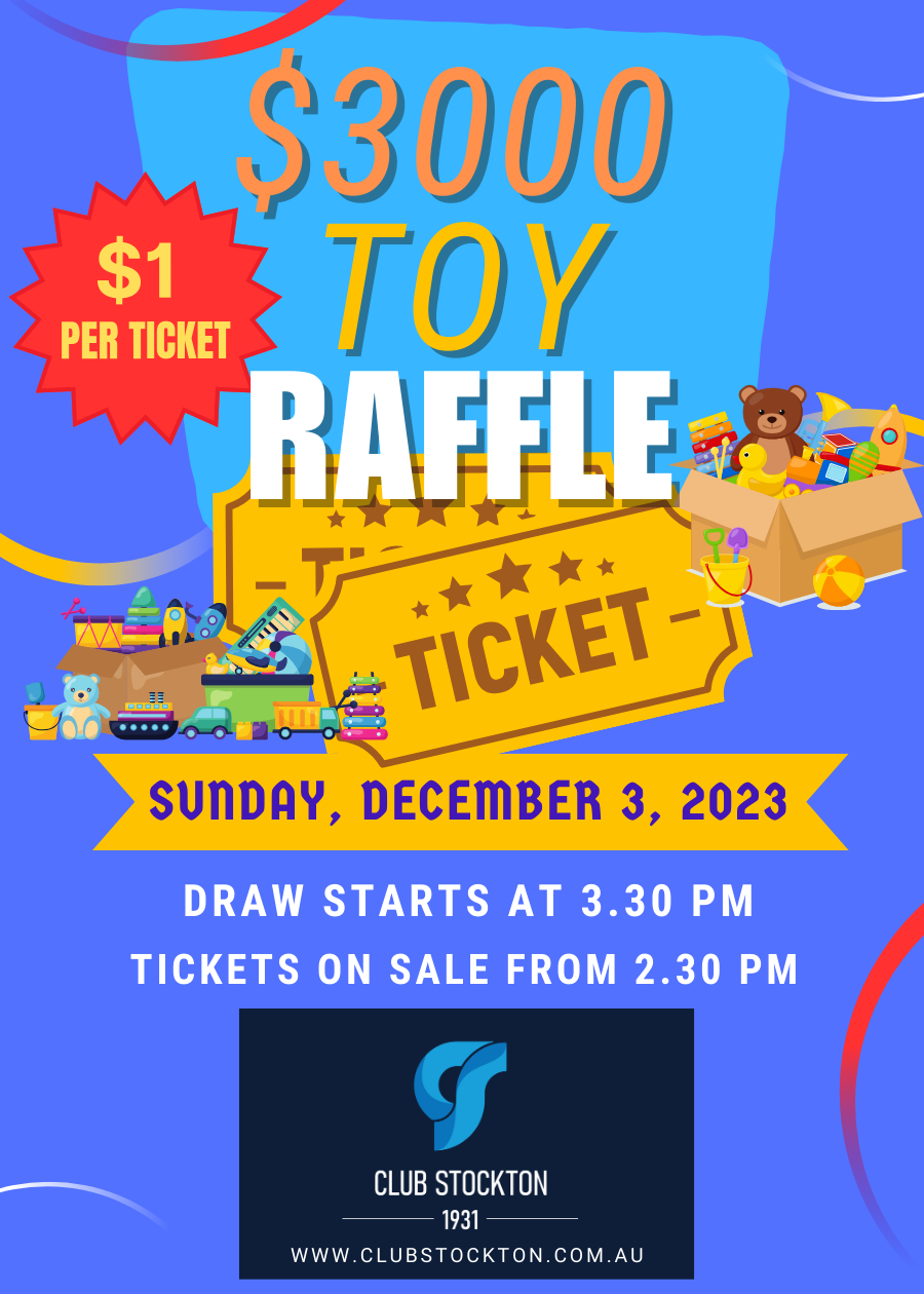 Sunday 3000 Dollar Toy Raffle - Club Stockton
