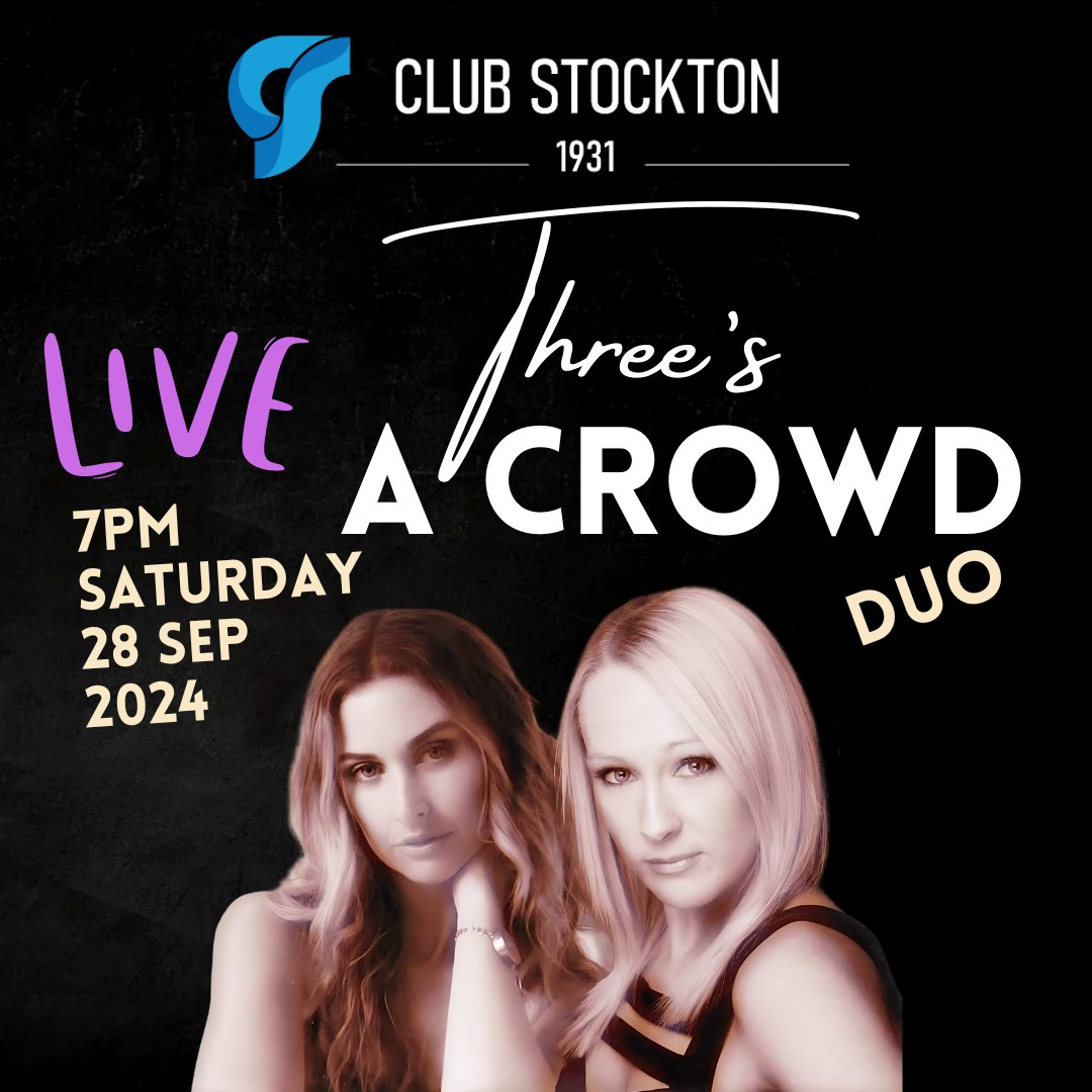 Don't Miss Three's a Crowd's Live Performance at Club Stockton