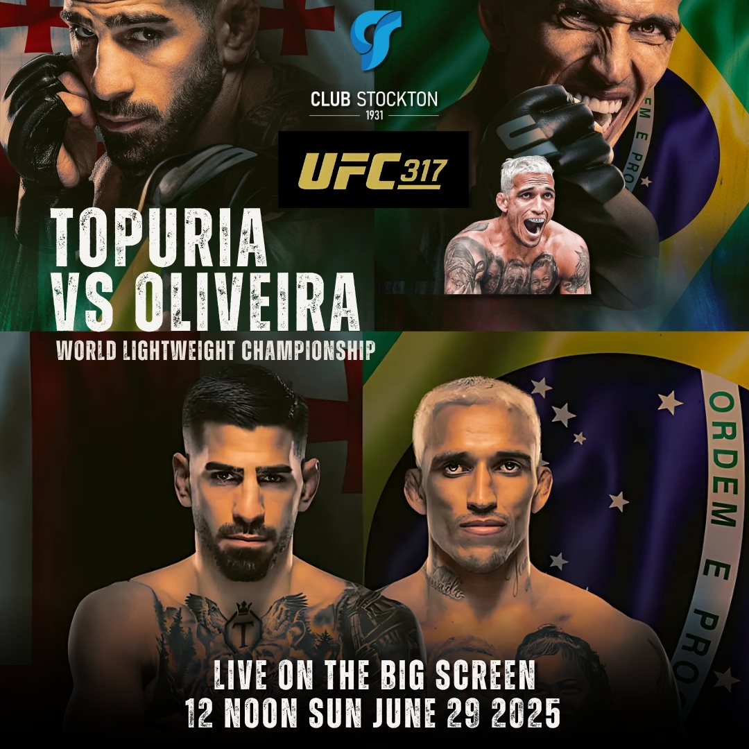 Topuria vs Oliveira UFC 317 Live on the BIG Screen