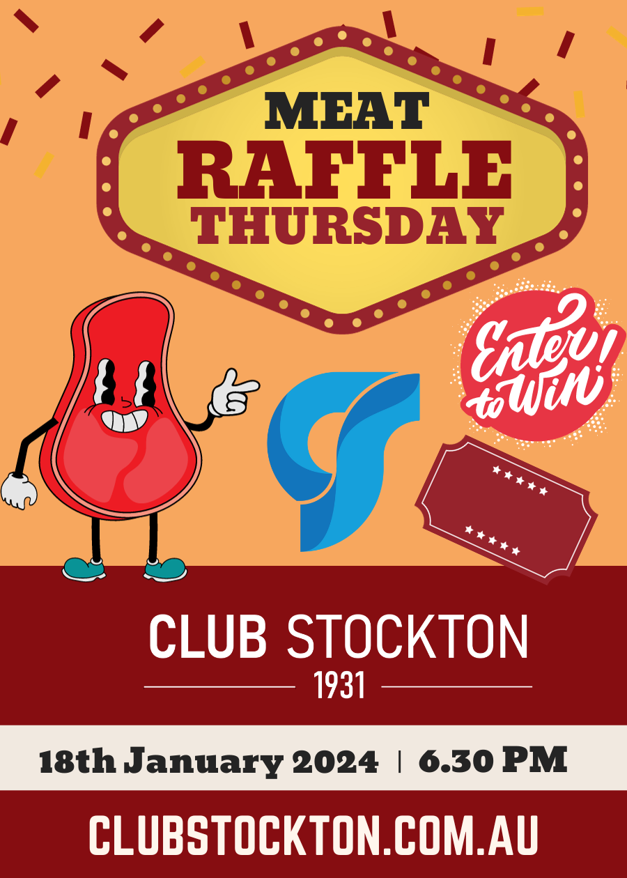 Thursday Meat Raffle 18 Jan 2024 - Club Stockton